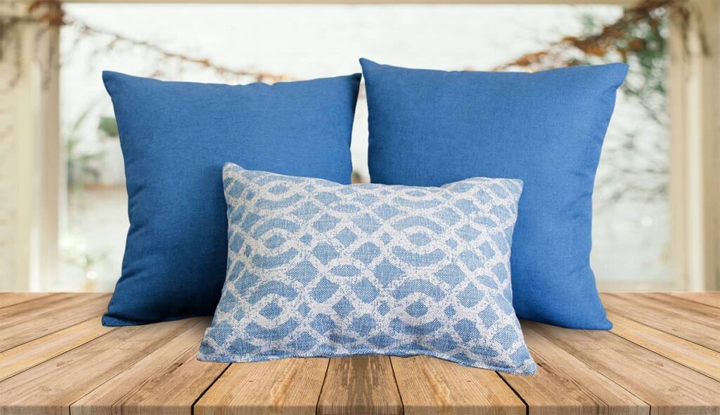 Cojines Paquete x 3 Unidades 2 Azul/ 1 Afrodita Azul - Muebles Albura